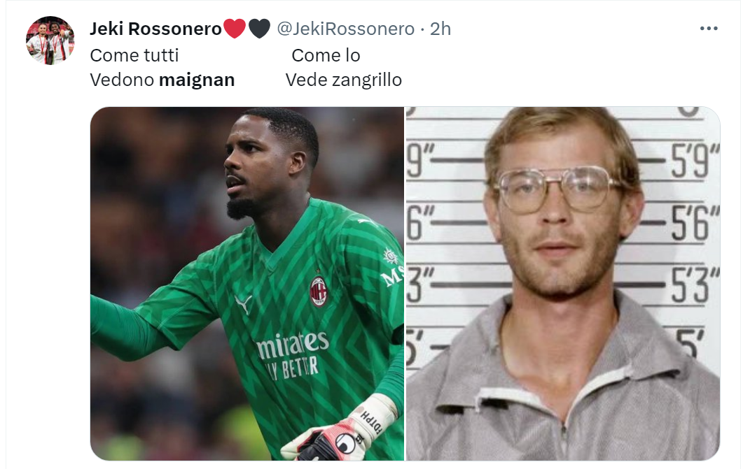 Giroud y Maignan, tras el Génova-Milán hay una lluvia de memes - Bake News